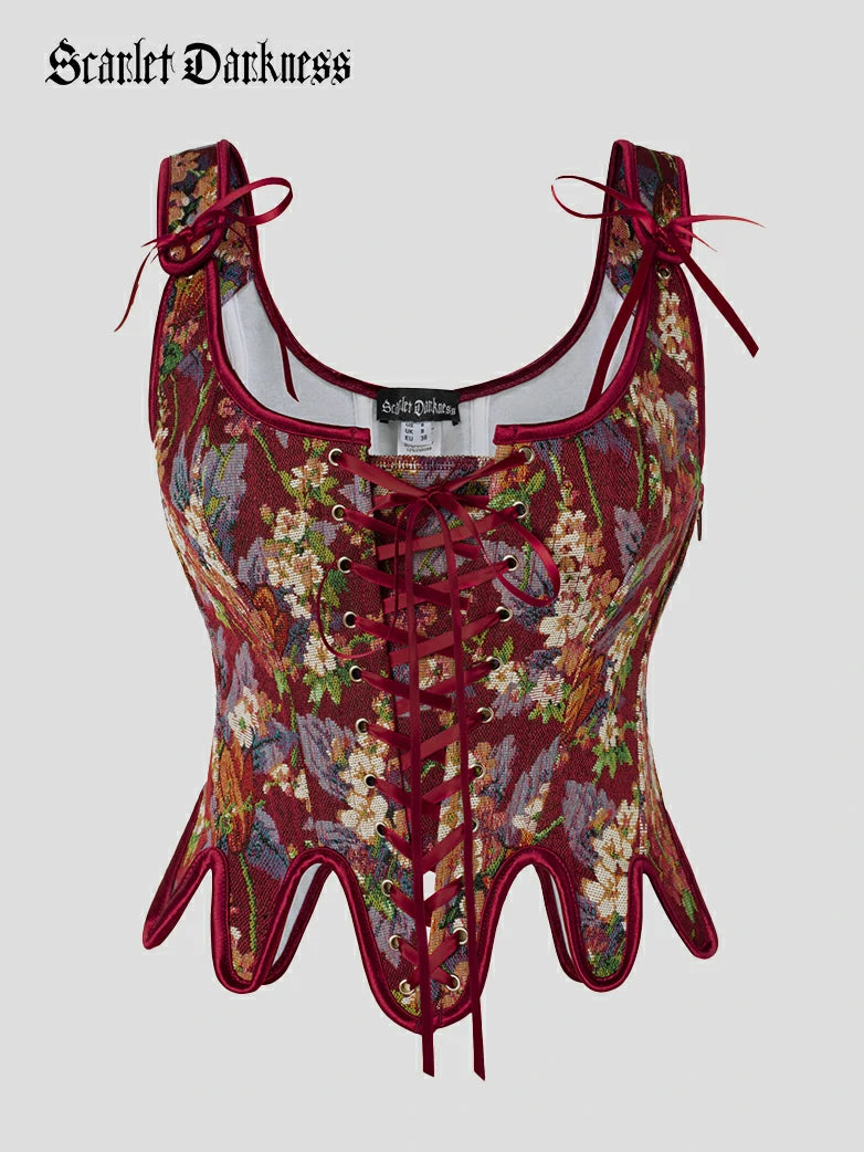 Scarlet Darkness 18 Boned Irregular Hem Body Shape Corset Top