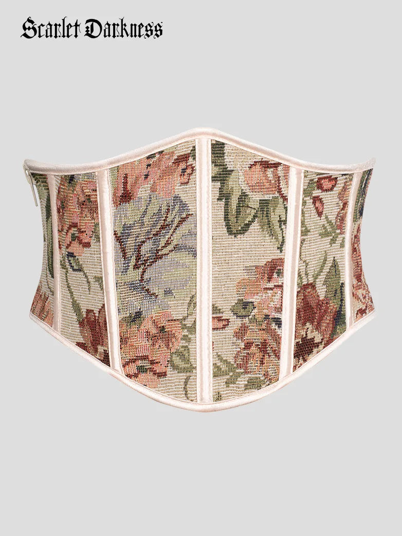 Scarlet Darkness Lace-up Back Waist Cincher 14 Boned Body Shape Belt